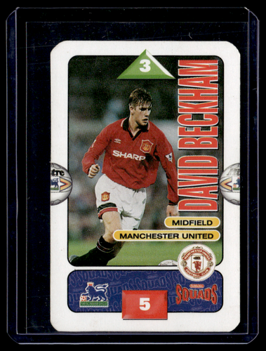 1995-96 Hasbro Subbuteo Squads David Beckham Rookie RC 1996 Man United ...