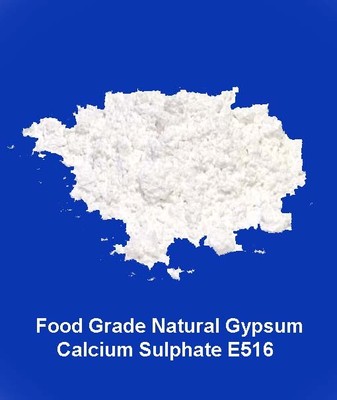 Food Grade Natural Gypsum Calcium Sulphate E516 TOFU Coagulant | eBay