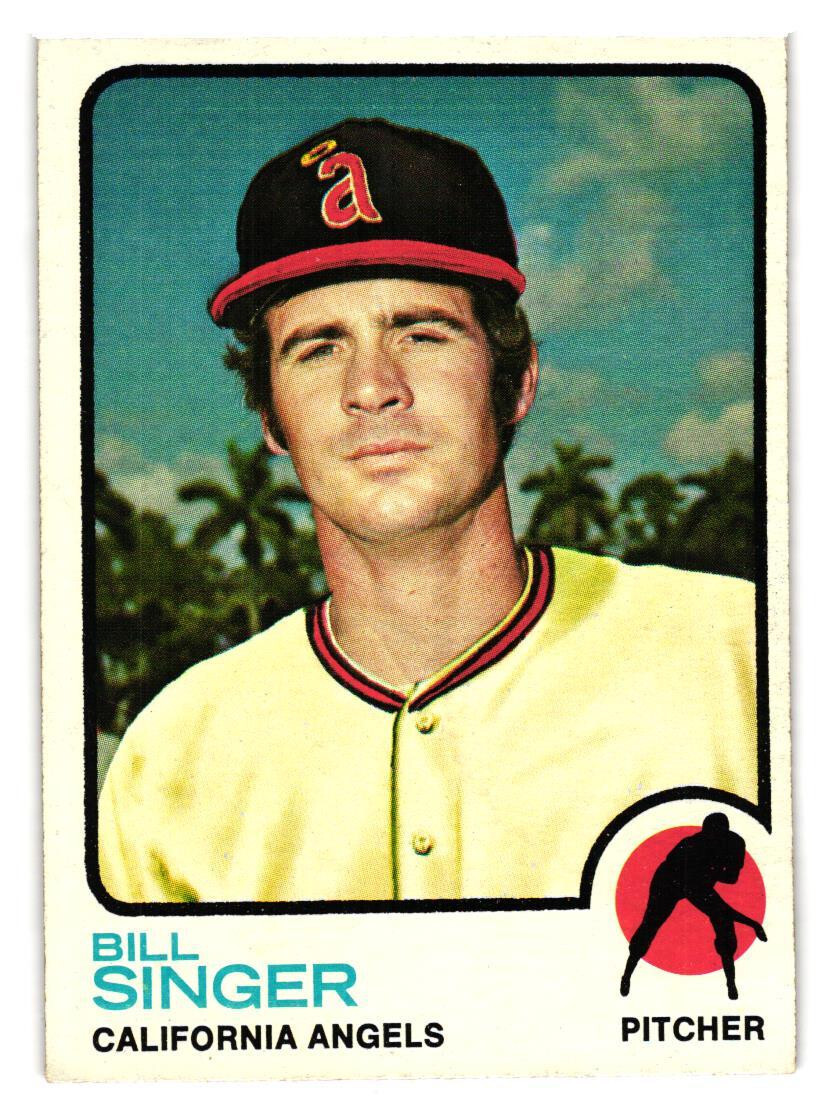 1973 Topps Baseball set HIGH #570 Bill Singer EX California Angels Free ...