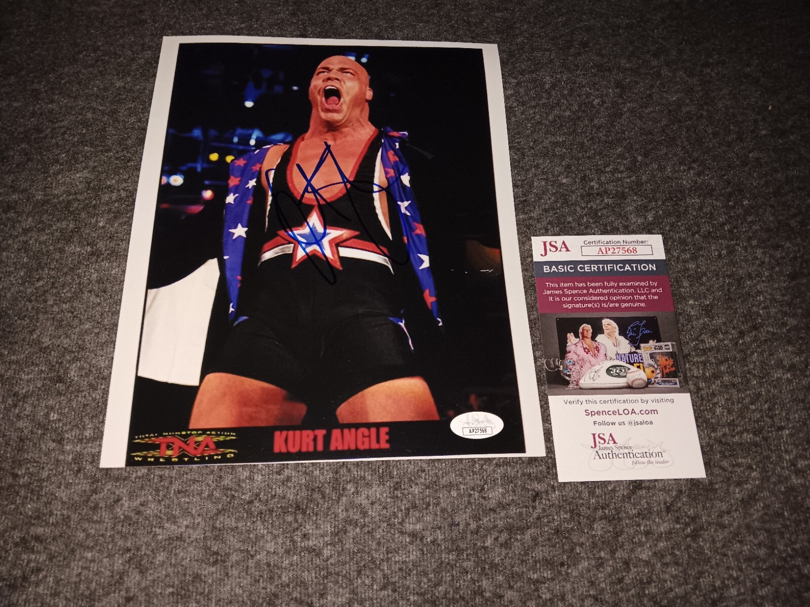 Kurt Angle Signed 8x10 Jsa Wwe Wwf Tna | eBay