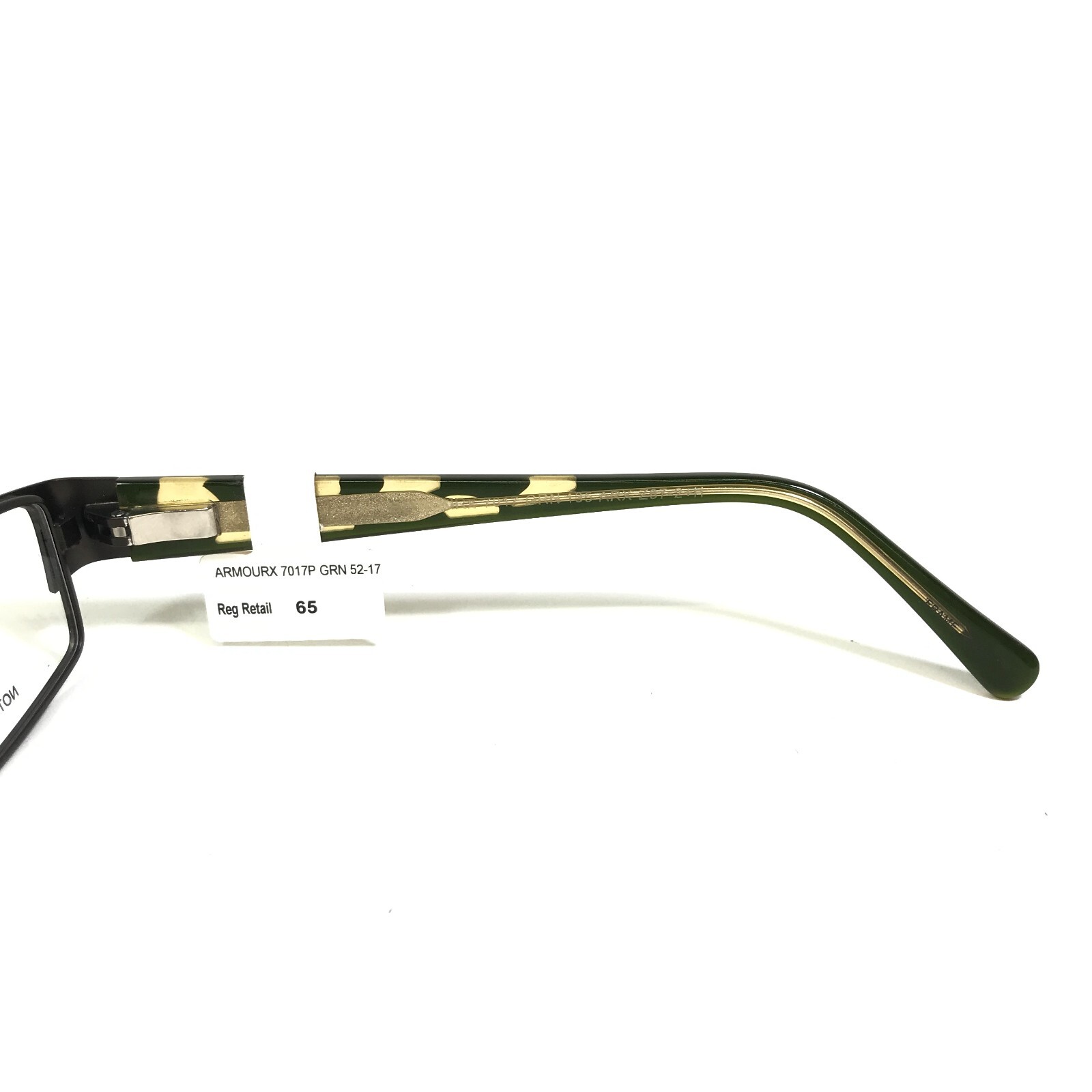 Armourx Safety Eyeglasses Frames 7017 GRN Green Brown Gold Z87-2 52-17 ...