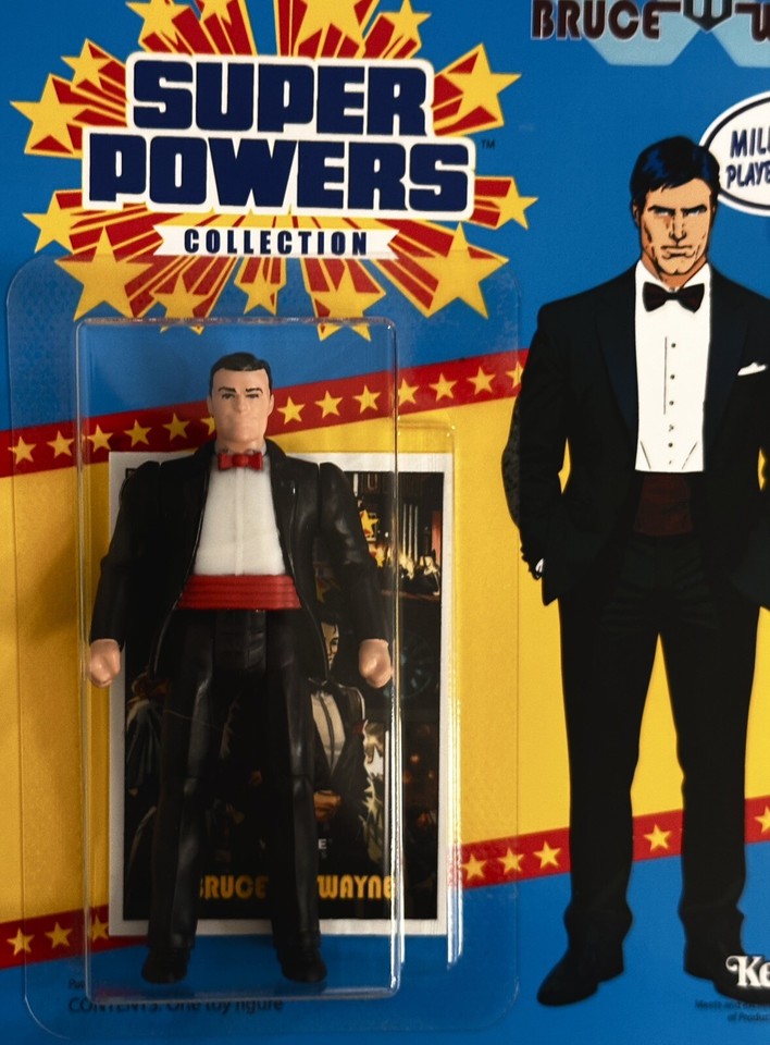 Custom DC “Kenner” Super Powers BRUCE WAYNE Figure - MOC - with ...