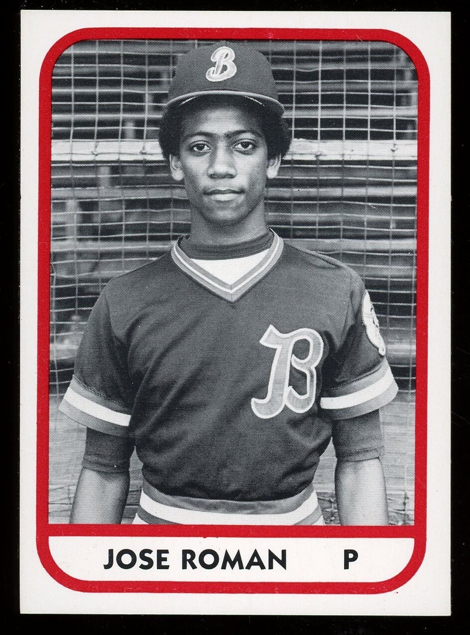 1981 Team Issue Batavia Trojans JOSE ROMAN RC INDIANS DOMINICAN ...