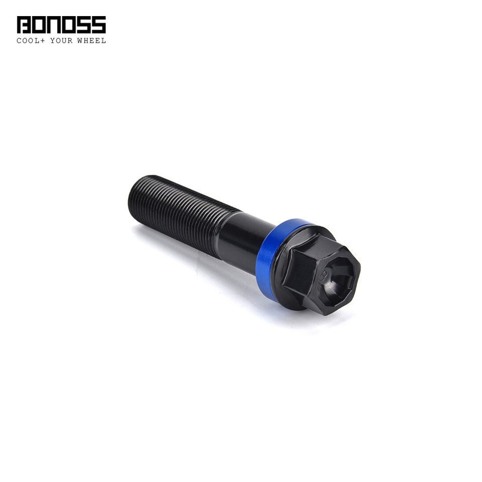 BONOSS 20x Black 14x1.5 Alloy Wheel Lug Bolts 55mm for Mercedes GLC GLE ...