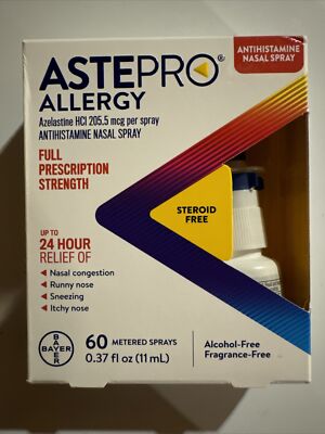 Bayer Astepro Allergy Nasal Spray - 60 Metered Sprays, 0.37 fl oz Exp ...