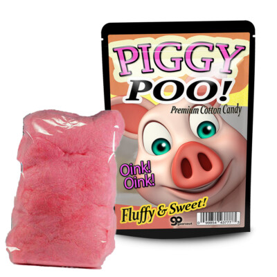 Piggy Poo Cotton Candy - Cute Pig Gift - Funny Poop Joke for Kids ...