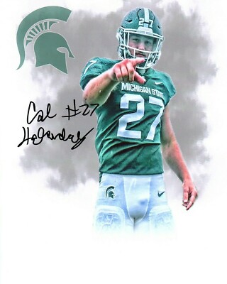 Cal Haladay Michigan State Spartans football LB signed autographed 8x10 ...
