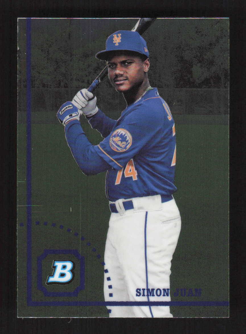 Simon Juan 2022 Bowman Heritage Chrome Prospects New York Mets #BHPC-57 ...