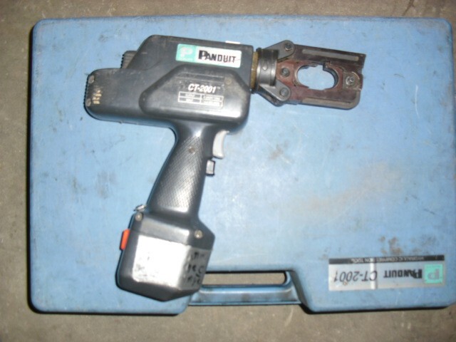 Panduit Ct-2001 Cordless Die Type Hydraulic Crimping Compression Tool ...