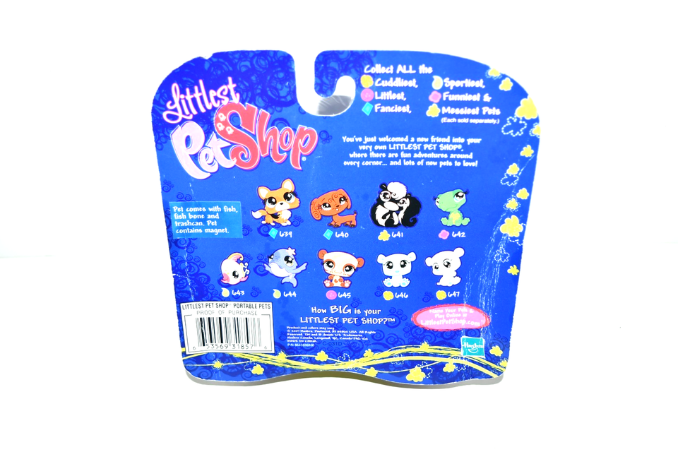 Littlest Pet Shop Pet #641 - Skunk and Garbage Can ~ Read Desc~Scan ...