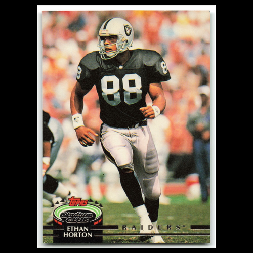 Ethan Horton #274 1992 Topps Stadium Club Los Angeles Raiders Football ...