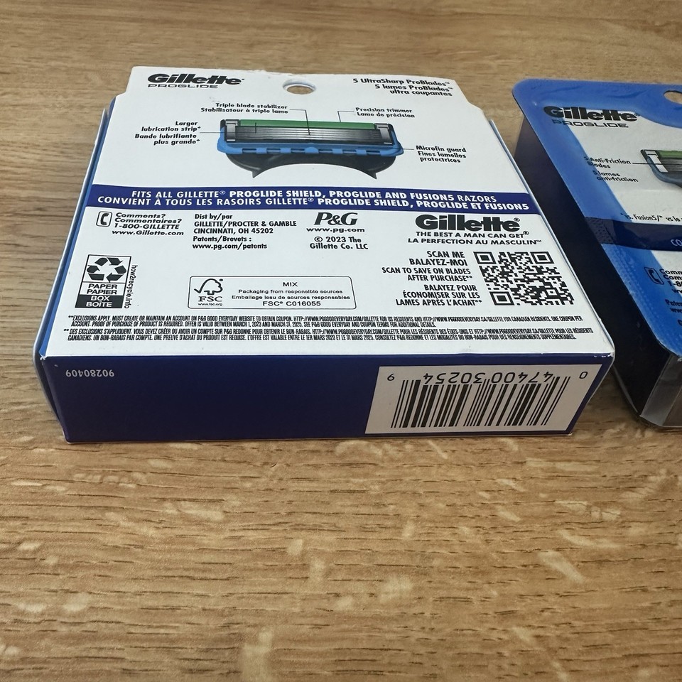 141 packs of 8 Blade Refills Gillette Fusion5 ProGlide Men's Razor ...