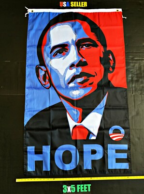 Barrack Obama 2020 Flag FREE FIRST CLASS SHIP Obama Hope USA Sign ...