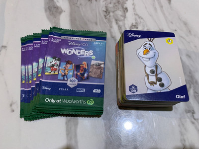 Large Bulk Lot of Woolworths Disney Wonders Collector Cards with Packs ...