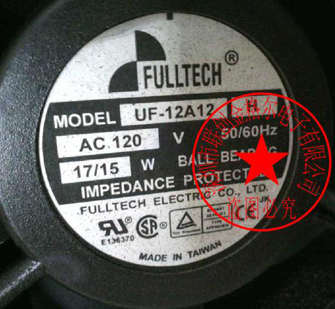 1pcs FULLTECH UF-12A12 H AC120V 17/15W 12CM AC High quality COOLING FAN ...