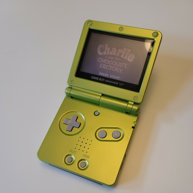 Nintendo Game Boy Advance SP Launch Edition Lime Green Handheld System ...
