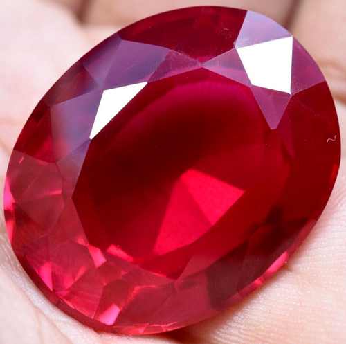 Natural Mogok Huge Pink Ruby 81.00 Ct Sparkling GGL Certified Treated ...