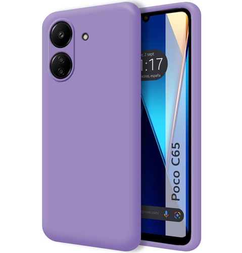 Coque Silicone Liquide Ultra Douce pour Xiaomi Poco C65 Couleur Violet ...