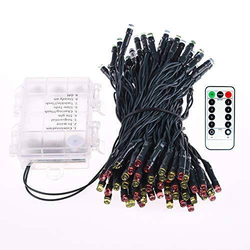 Battery Remote Control String Lights Christmas Lights 100 Led Mini ...