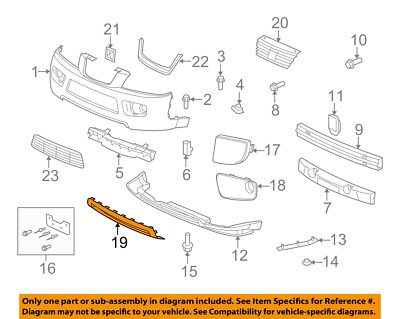 Saturn GM OEM 06-07 Vue Front Bumper-Lower Bottom Grille Grill 22734370 ...