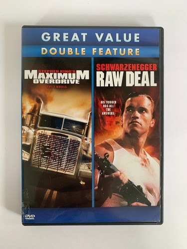 Maximum Overdrive & Raw Deal (DVD, 2009) Double Feature Arnold ...