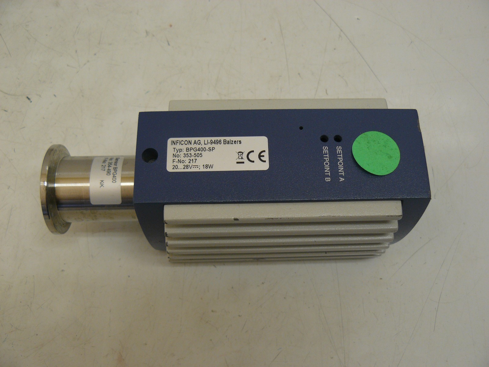 INFICON BPG400-SP PROFIBUS DP/VI INTERFACE BAYARD ALPERT PIRANI HIGH ...