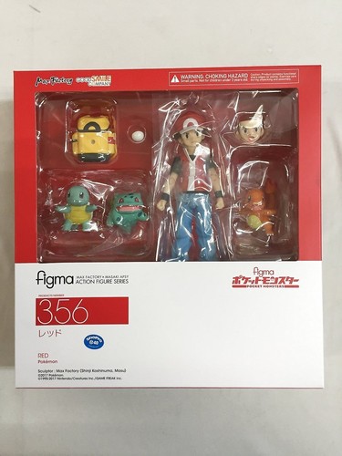 Figma 356 Pokemon Red Trainer Max Factory Action Figure Brand New ...