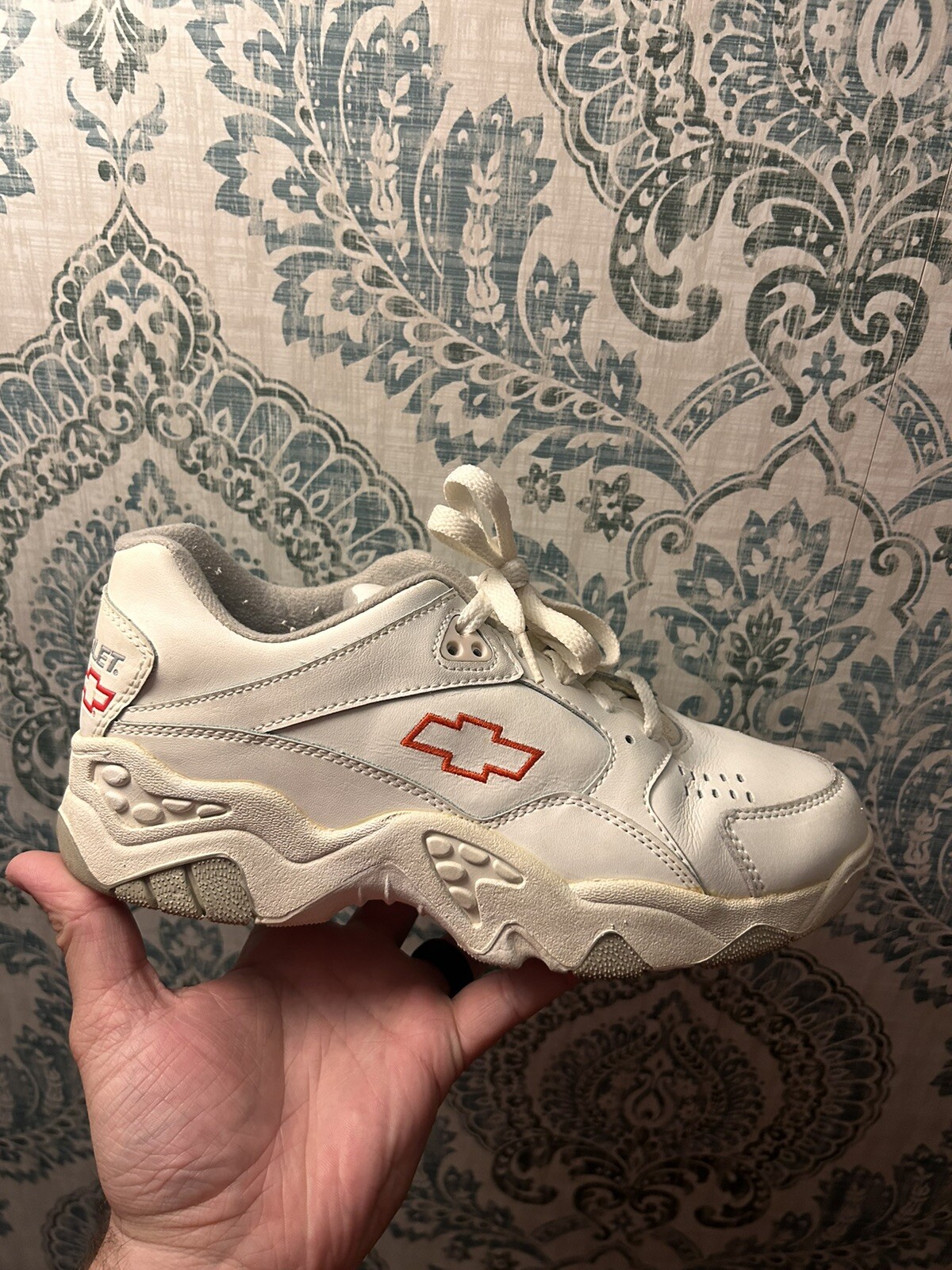 Vintage Chevy Chevrolet Fastlane Racing Shoes Size 7 … - Gem