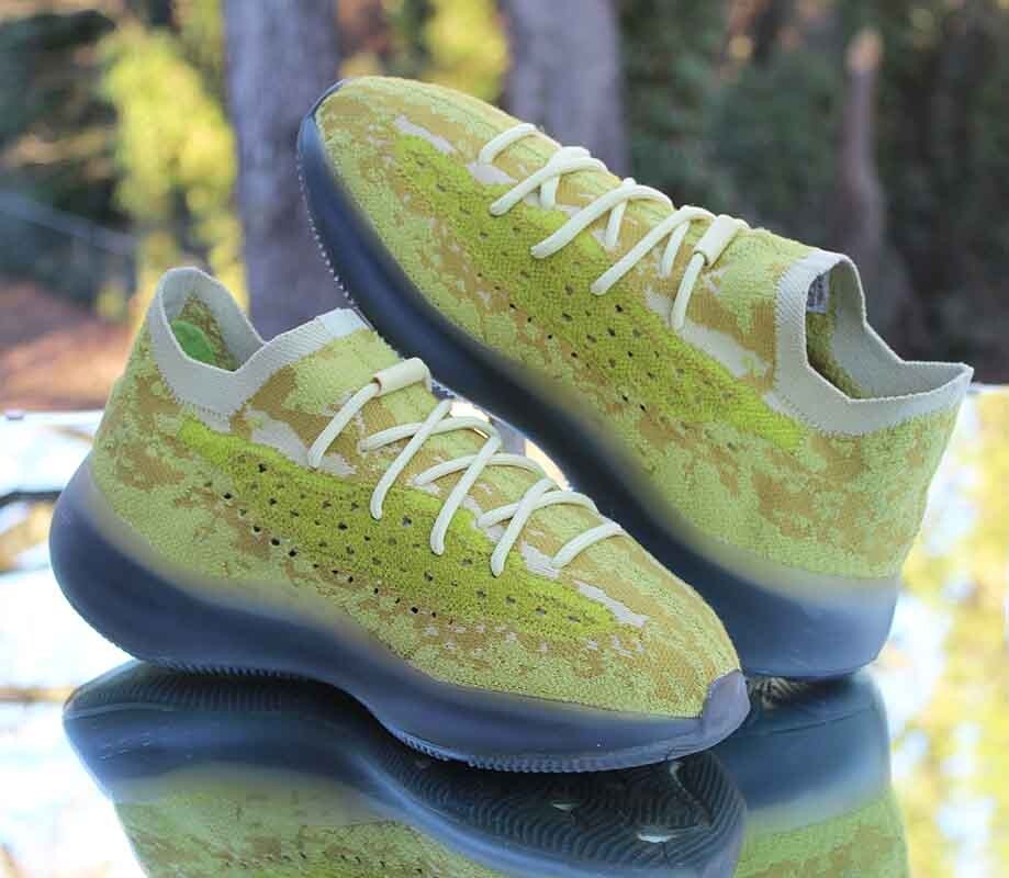 Adidas Yeezy Boost 380 Hylte Glow Men’s Size 9.5 Yellow Green Custom ...