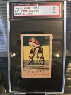 1951-52 Parkhurst #46 John Lee Fogolin GD Rookie RC KSA 2 | eBay