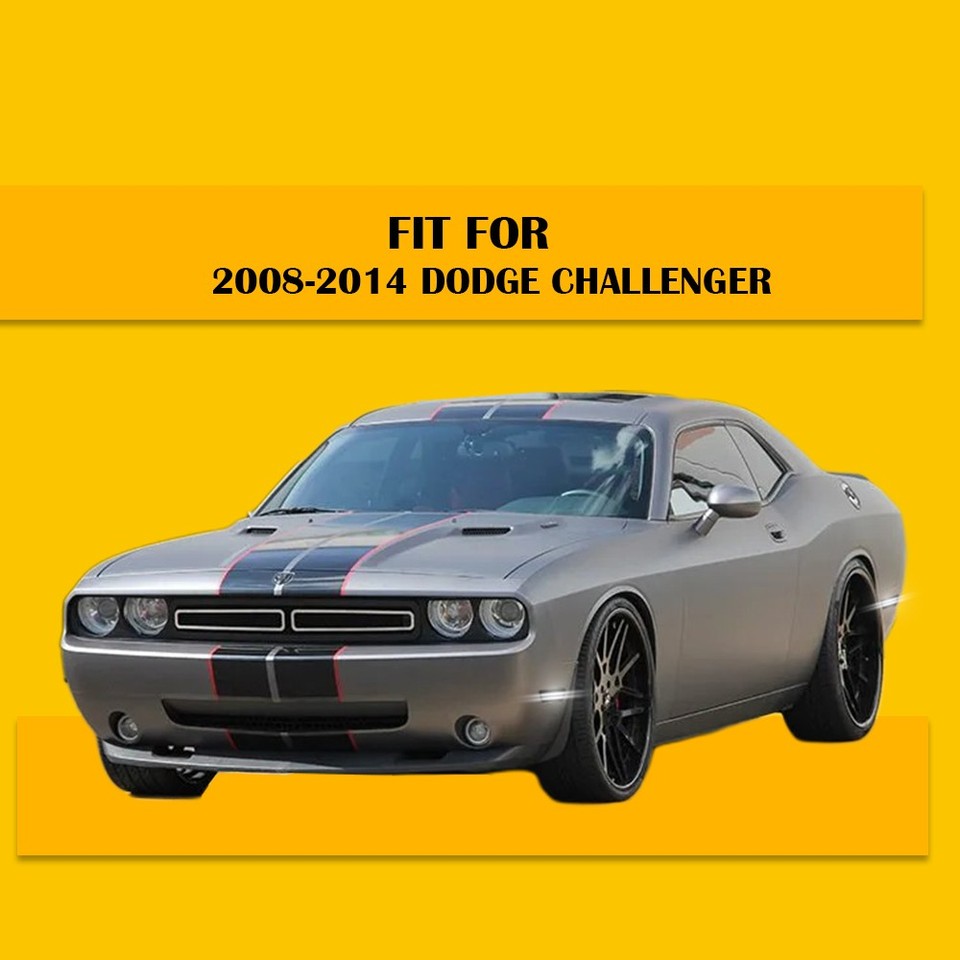 Front Bumper White LED Smoke Side Marker Signal Light For 08-14 Dodge ...
