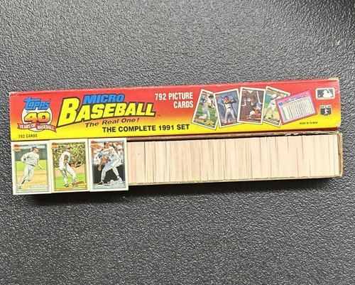 1991 TOPPS Micro Mini Baseball 792 Cards Complete Set | eBay
