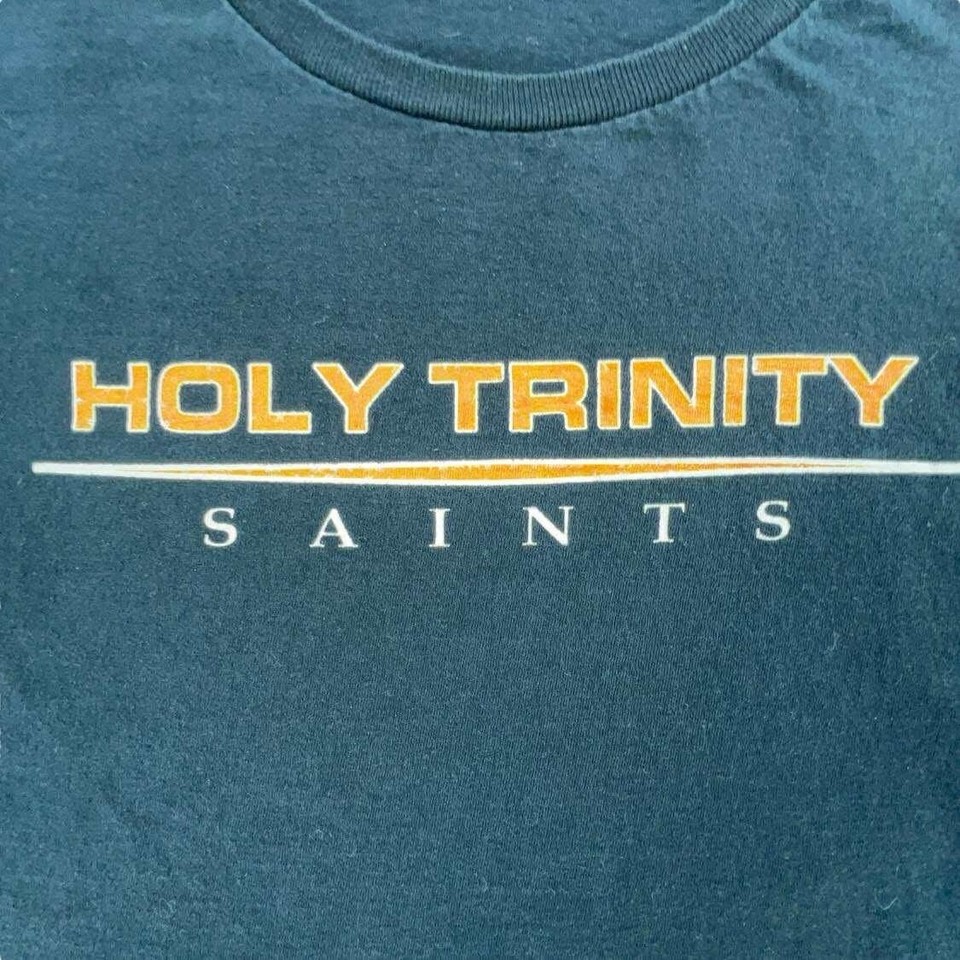 Holy Trinity Saints Long Sleeve T Shirt School Spirit Tee Black Graphic medium | eBay