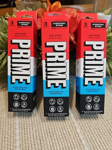 Prime Hydration Ice Pop Electrolyte Drink Mi Sticks Total (3 Boxes) for ...