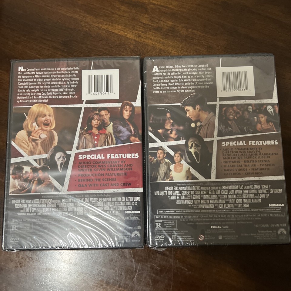 📀 Scream 1 And Scream 2 (DVD ) Brand New 191329204634 | eBay