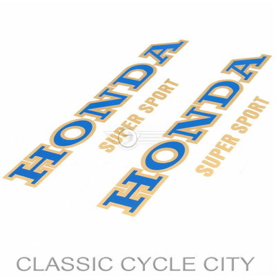 Honda CB 400 Four Tank Aufkleber Zierstreifen Dekor Blau / Gold Fuel ...