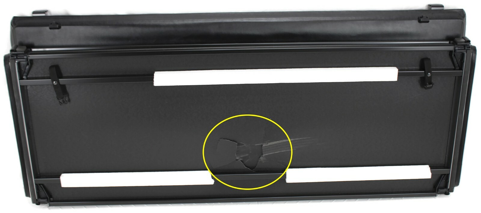 Hard Tri Folding Tonneau Cover 14-18 Silverado 6'6" Bed & Bowtie Logo ...