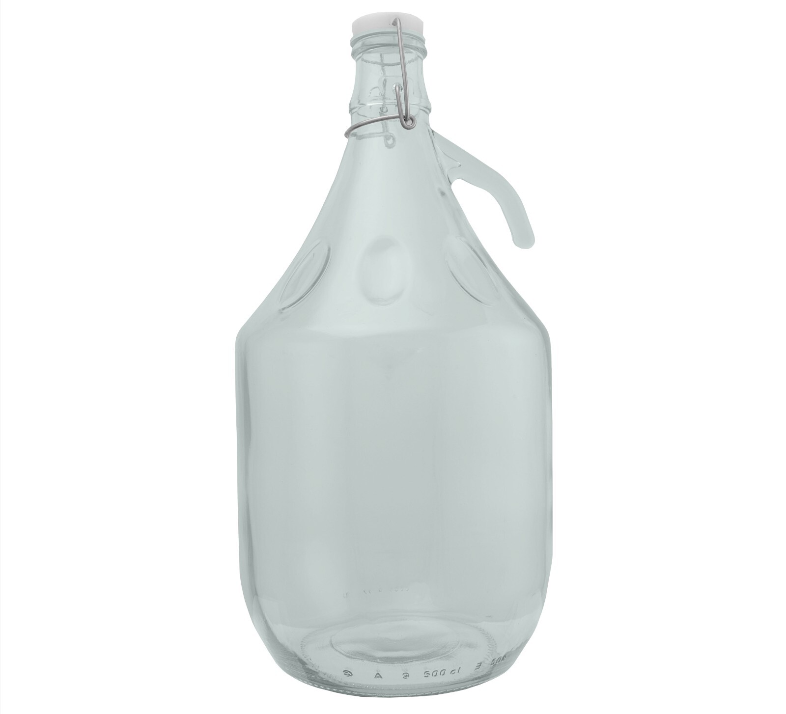4 PACK, 5 Litre Demijohns Carboy Glass Bottles, Swing Top Cap Cover ...