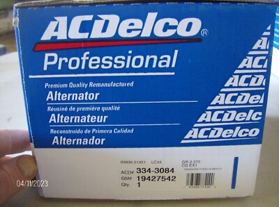 GENUINE GM ACDELCO 19427542 334-3084 ALTERNATOR | eBay