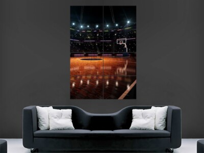 BASKETBALL COURT POSTER WALL SPORT NBA USA GIANT LARGE HUGE IMAGE PRINT ...