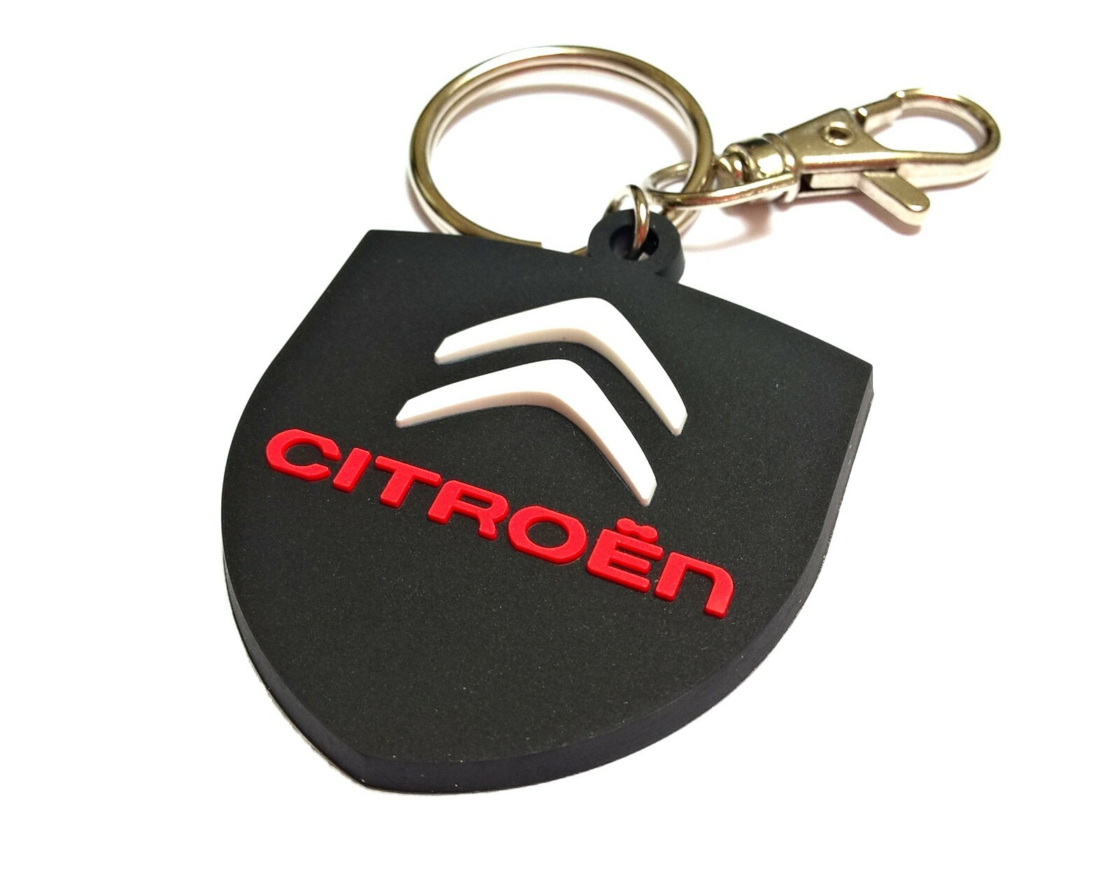 Key fob for Citroen - soft high quality pvc keyring with Black logo ...