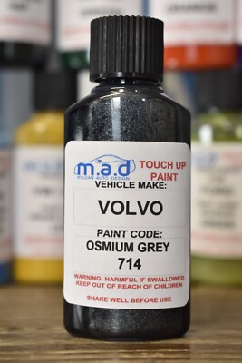 Volvo Osmium Grey Code : 714 Paint Touch Up Kit 30ML Chip Scratch ...