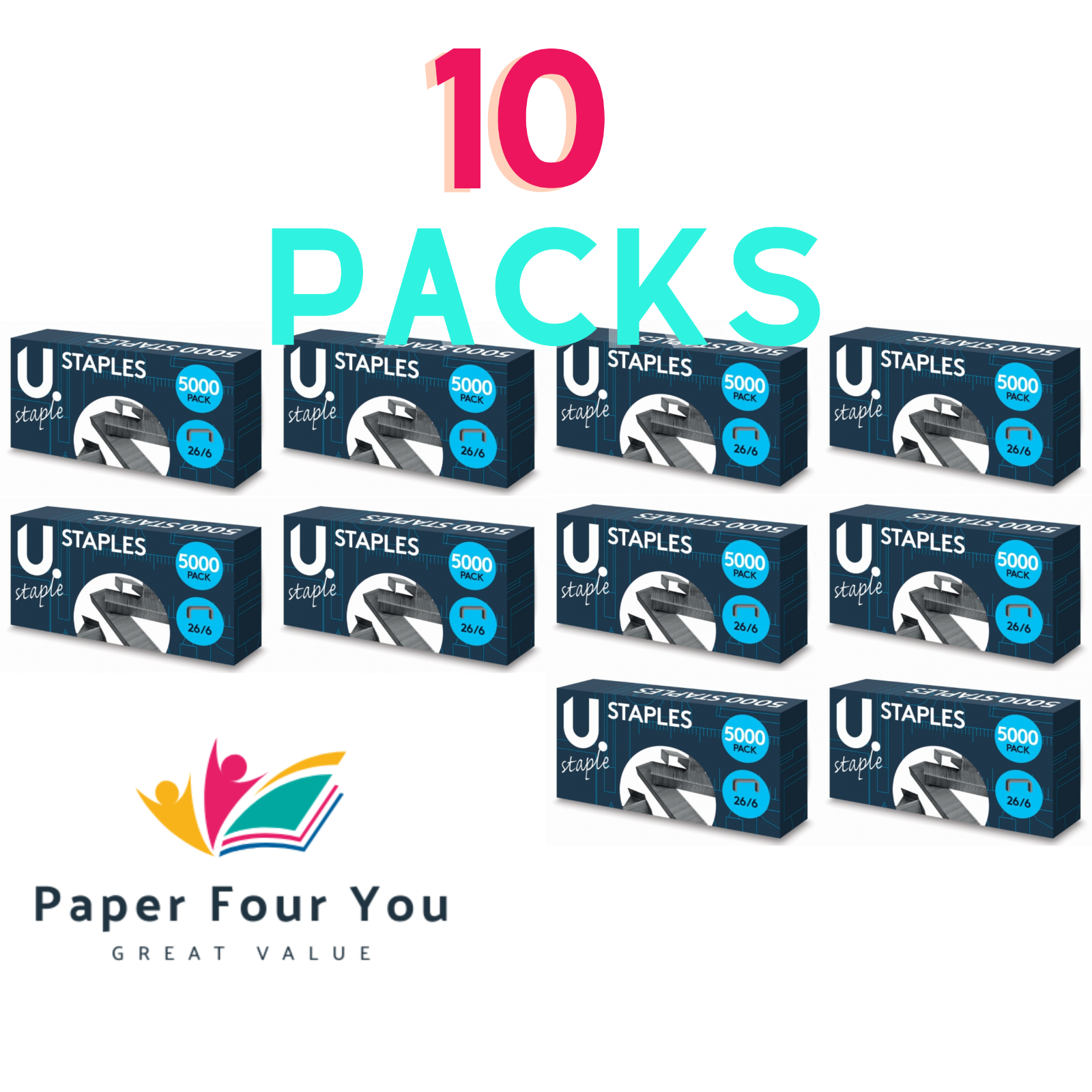 Stapler Staples 26/6 Fits Rexel 56 Standard Refill 5000 Pack Home ...