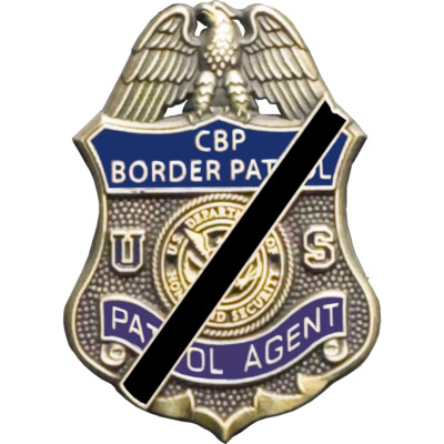 PBX-013-E Border Patrol Agent Mourning Band Lapel Pin BPA Honor First ...