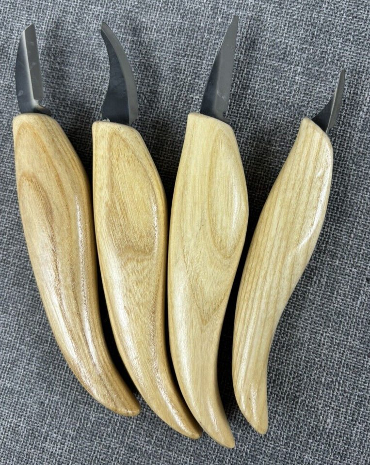 FLEXCUT Wood Carving Kit - 4 Piece with Solid Ash Handle Knife set # ...