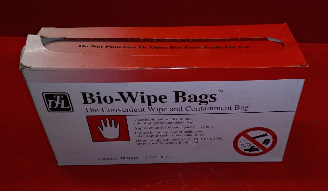 DT Labs 11-1/2"x 12" Bio-Wipe Bags (Box of 10) | eBay
