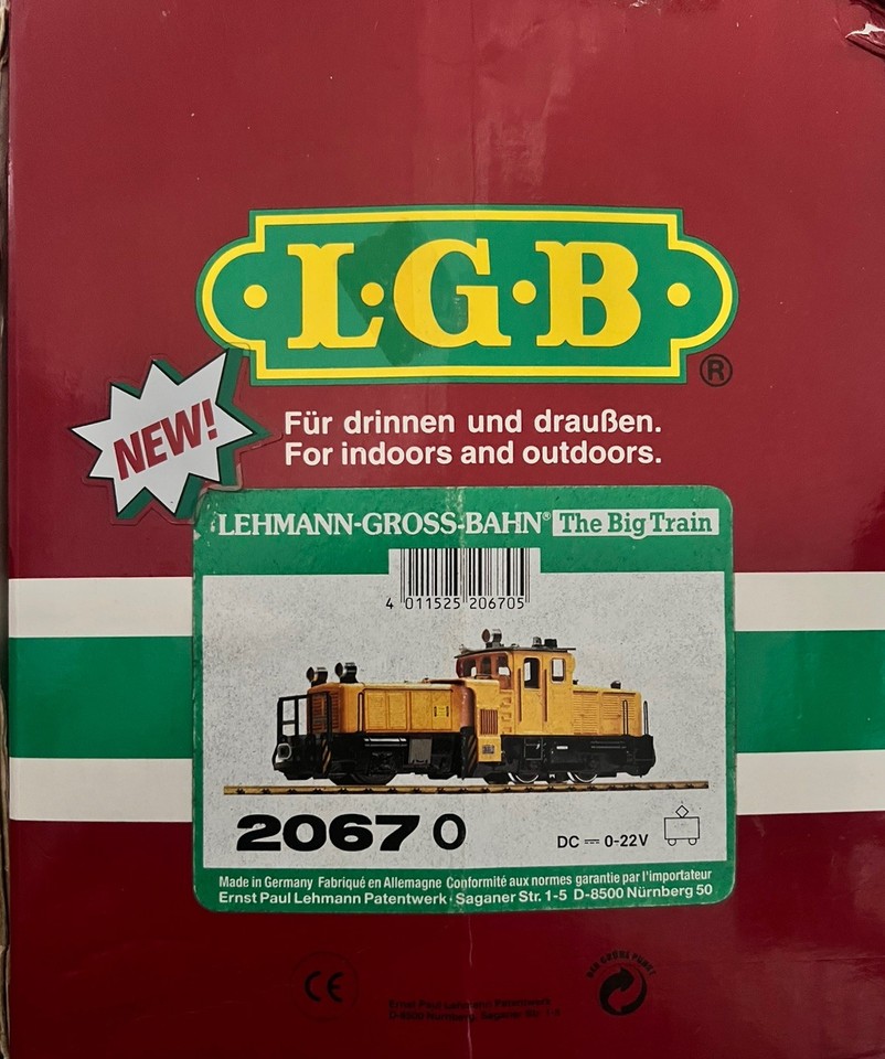 LGB 2067 Track Cleaning Diesel Locomotive Lights & Cleaning Pads G ...