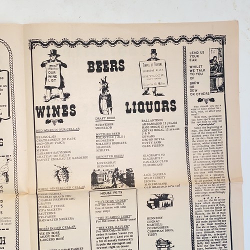 Vintage The Ancient Mariner Cafe Menu Mystic Connecticut | eBay