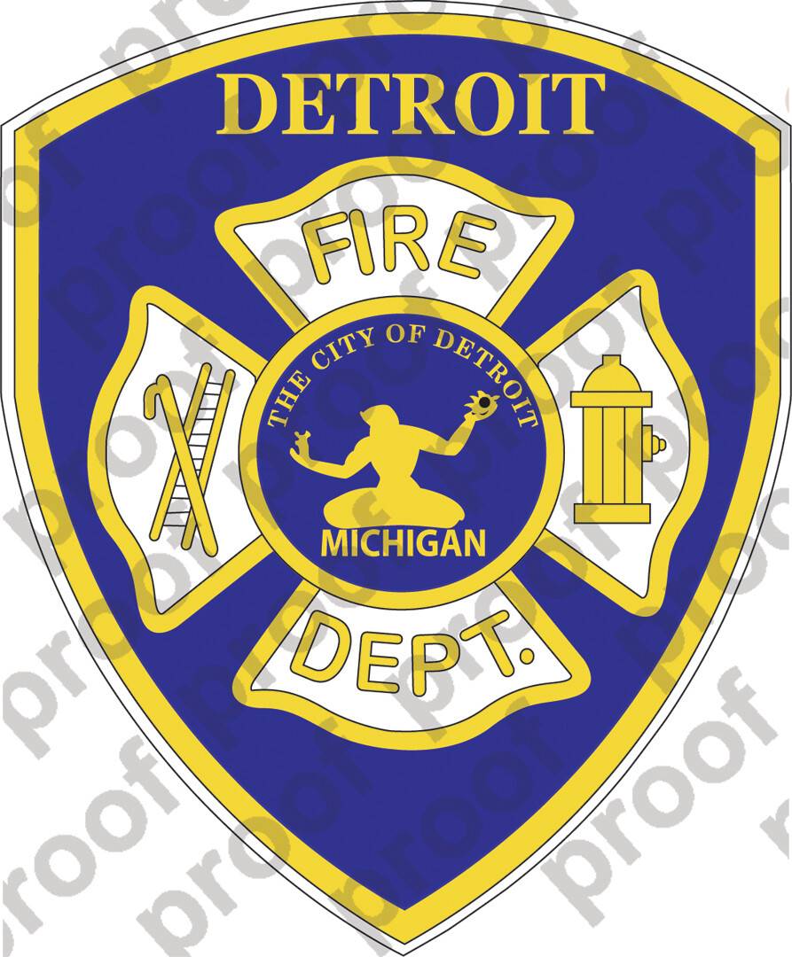 STICKER DETROIT FIRE DEPARTMENT | eBay