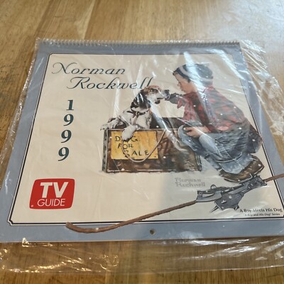 Vintage Norman Rockwell Calendar TV Guide 1999 NEW SEALED | eBay
